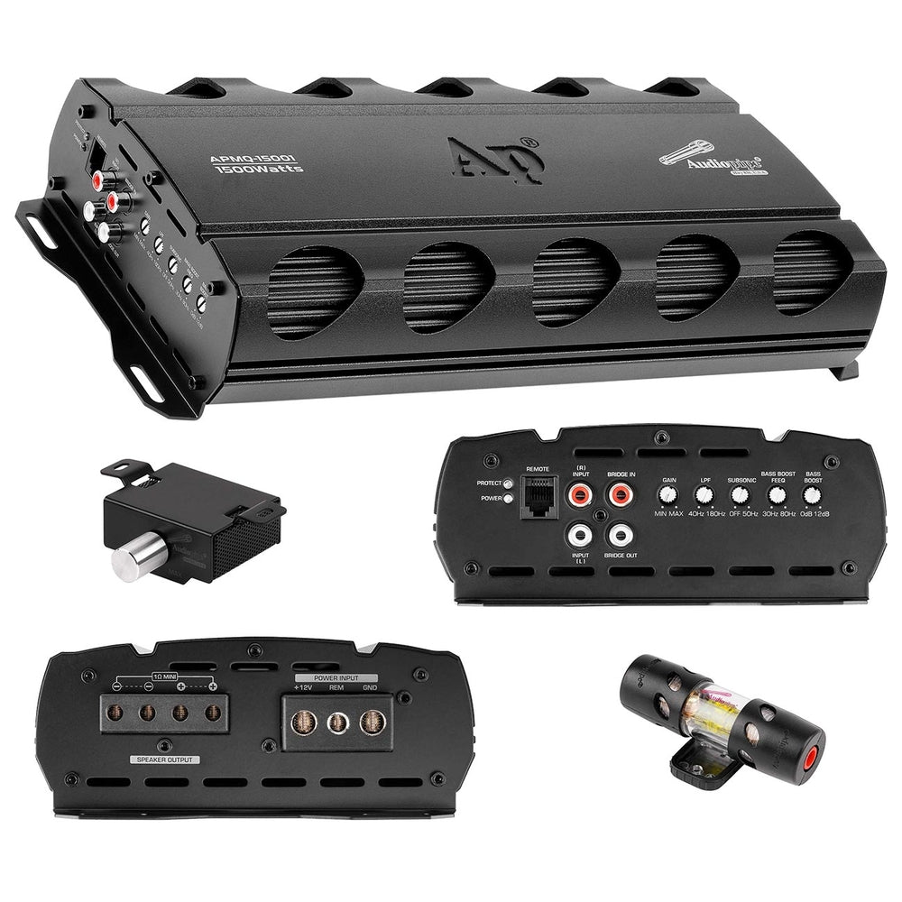 Audiopipe APMQ-1500 Mini Design Amplifier 1500W Class D Mono Block – CE ...